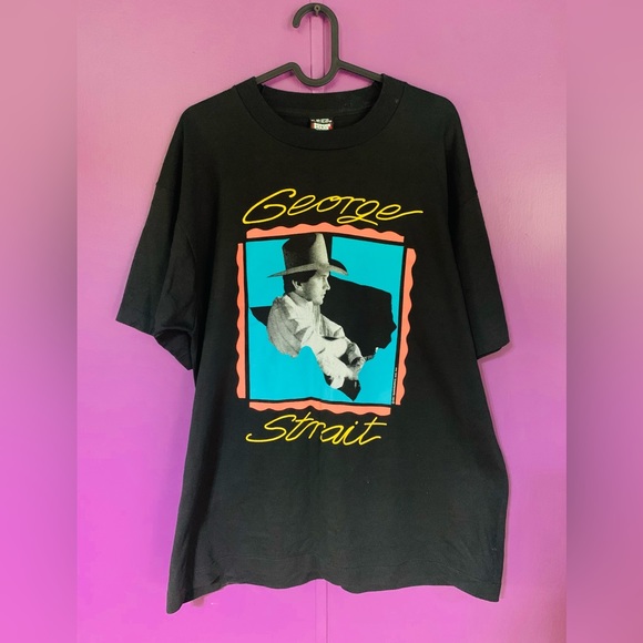Screen Stars | Shirts | Vintage George Strait Tour Shirt 991 Xl ...
